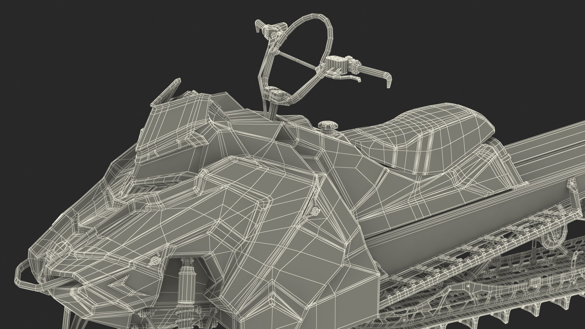 3D Sled Polaris Black Rigged - TurboSquid 2054994