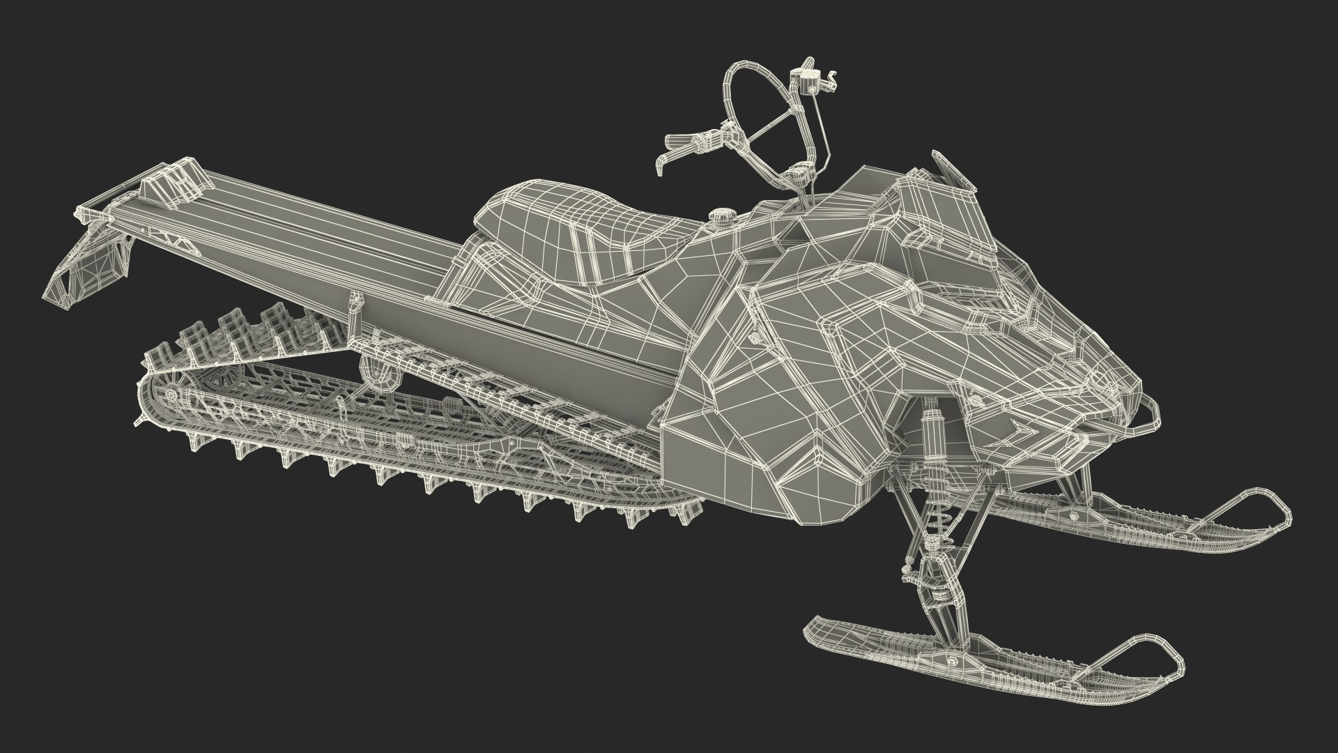 3D Sled Polaris Black Rigged - TurboSquid 2054994