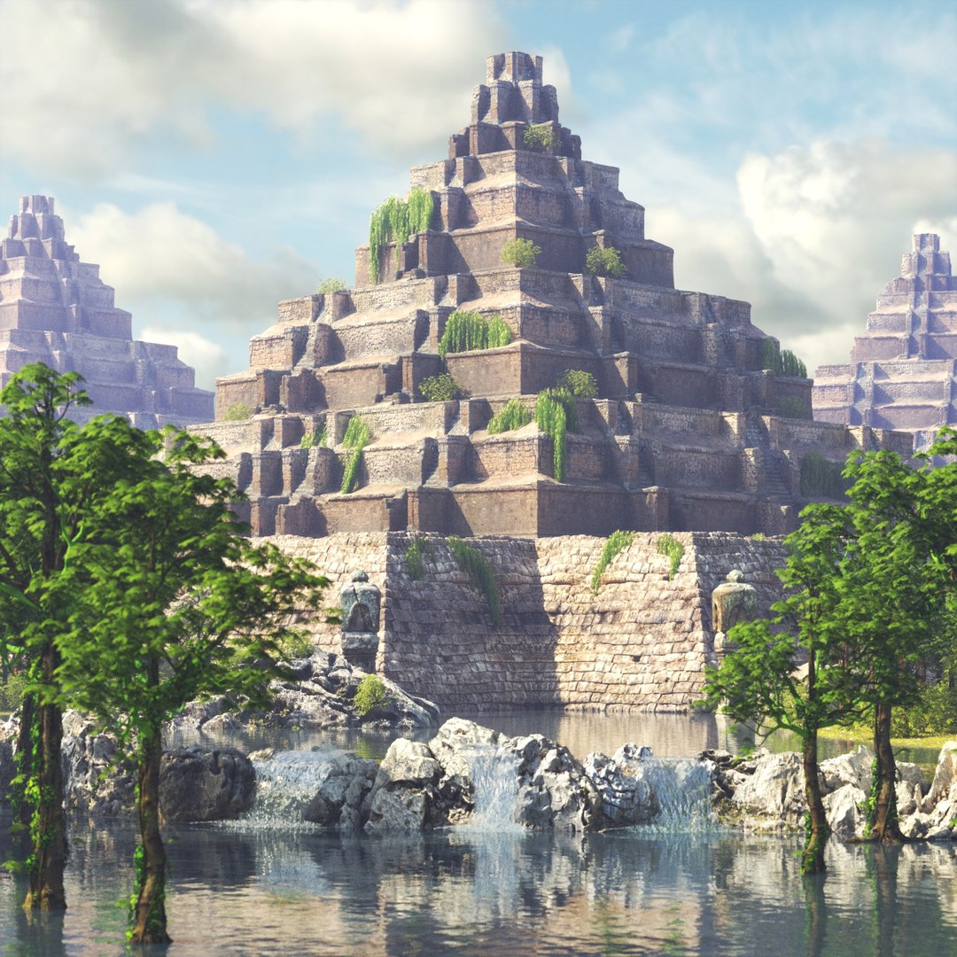 Jungle Pyramids 2 3D Model - TurboSquid 2277481