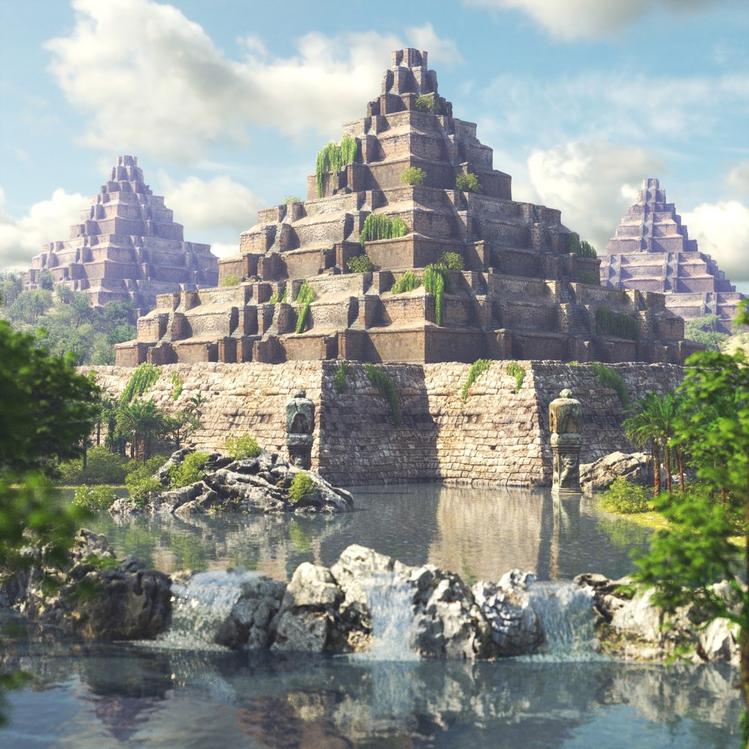 Jungle Pyramids 2 3D Model - TurboSquid 2277481