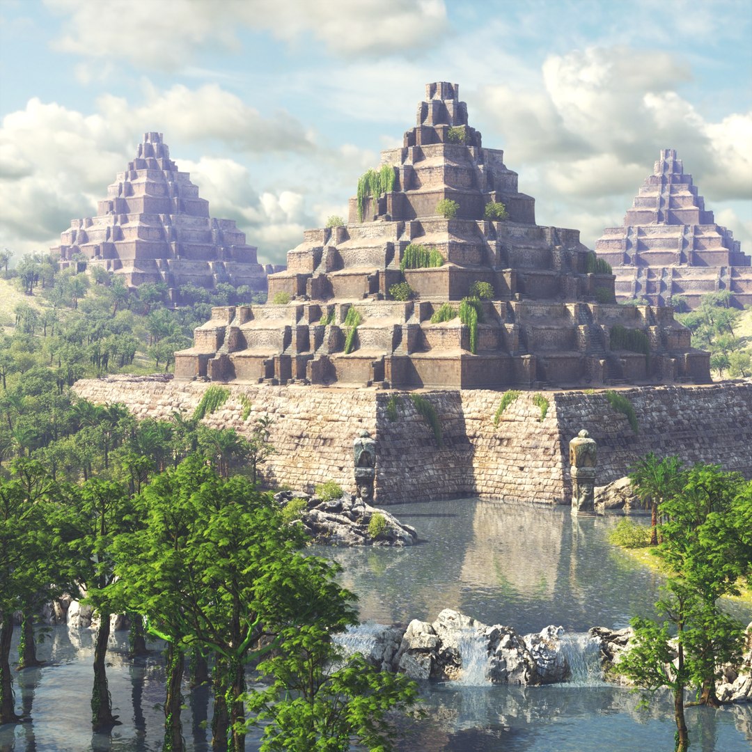 Jungle Pyramids 2 3D Model - TurboSquid 2277481