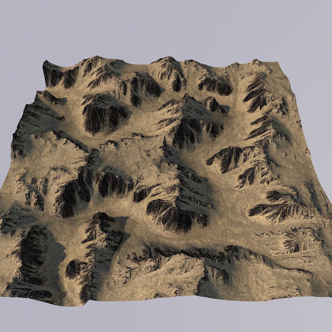 Desert Terrain 3D Model | 1148898 | TurboSquid