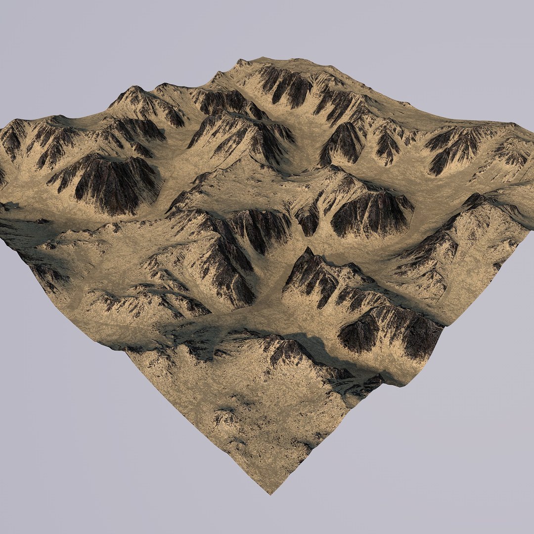Desert Terrain 3D Model | 1148898 | TurboSquid