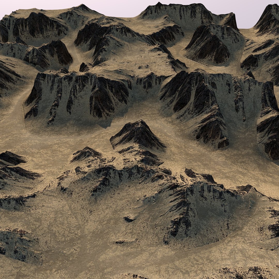 Desert Terrain 3D Model | 1148898 | TurboSquid