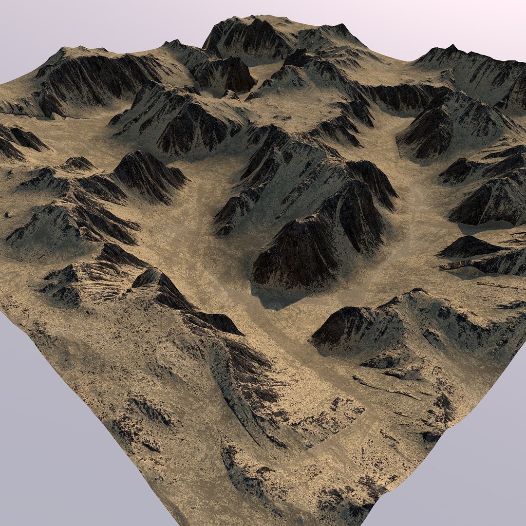 Desert Terrain 3D Model | 1148898 | TurboSquid