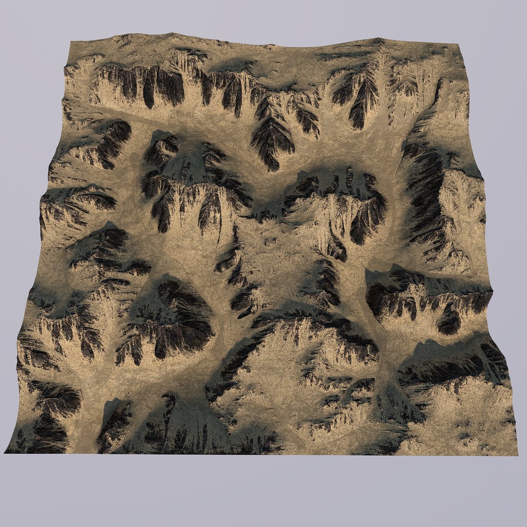 Desert Terrain 3D Model | 1148898 | TurboSquid