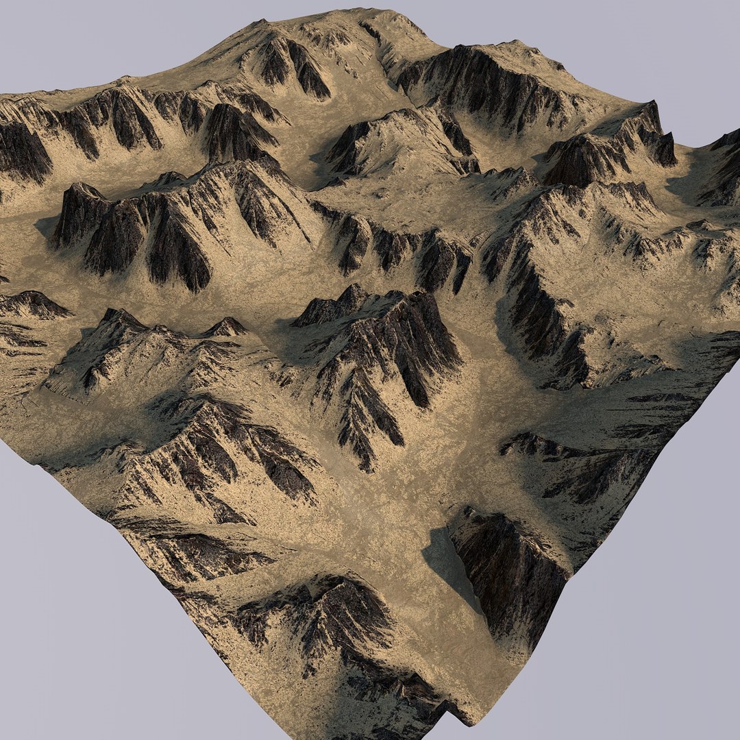 Desert Terrain 3D Model | 1148898 | TurboSquid