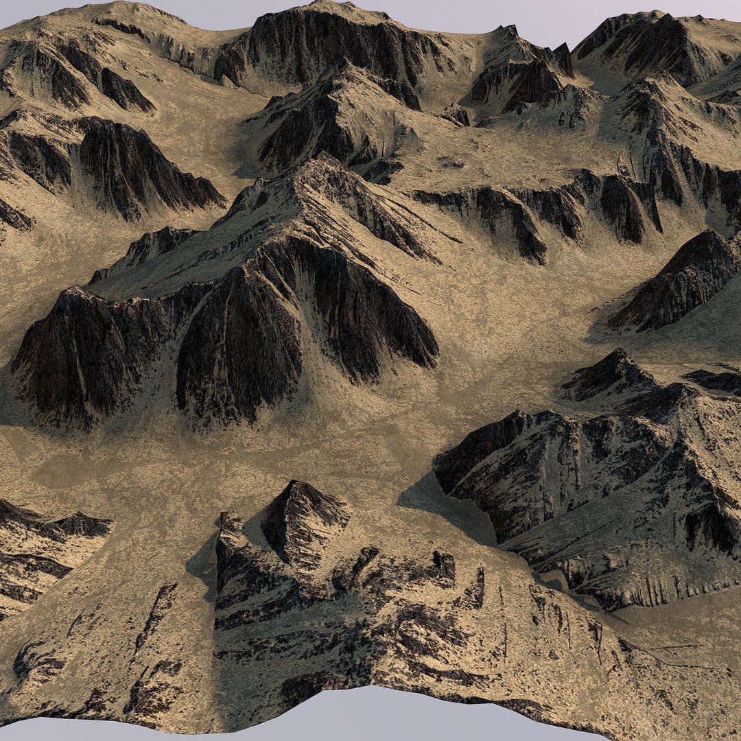 Desert Terrain 3D Model | 1148898 | TurboSquid