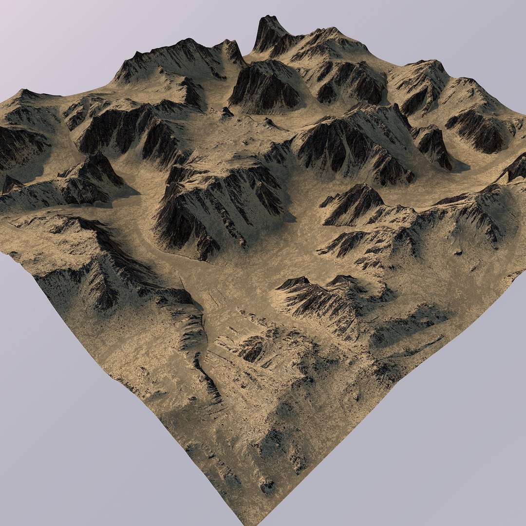 Desert Terrain 3D Model | 1148898 | TurboSquid