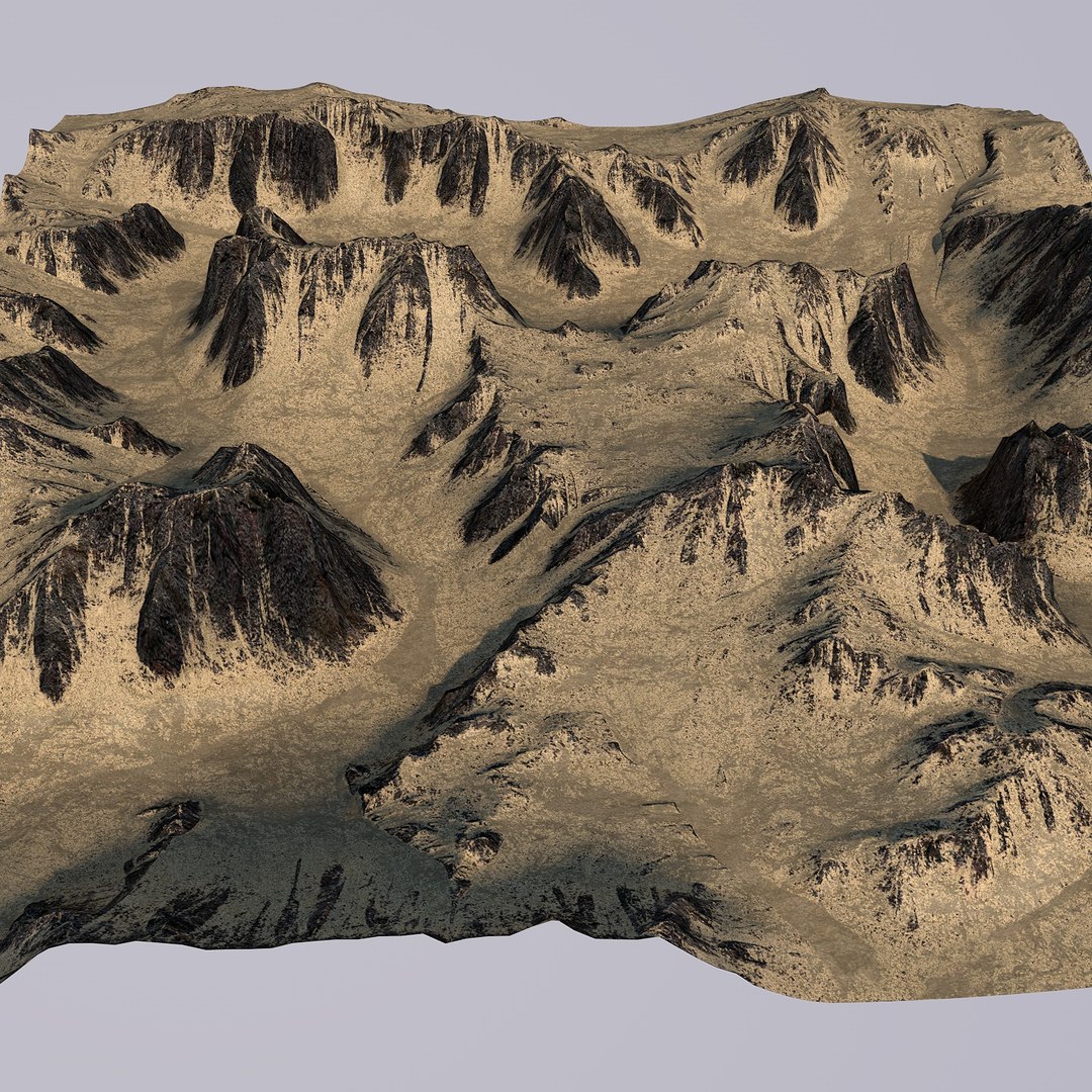 Desert Terrain 3D Model | 1148898 | TurboSquid