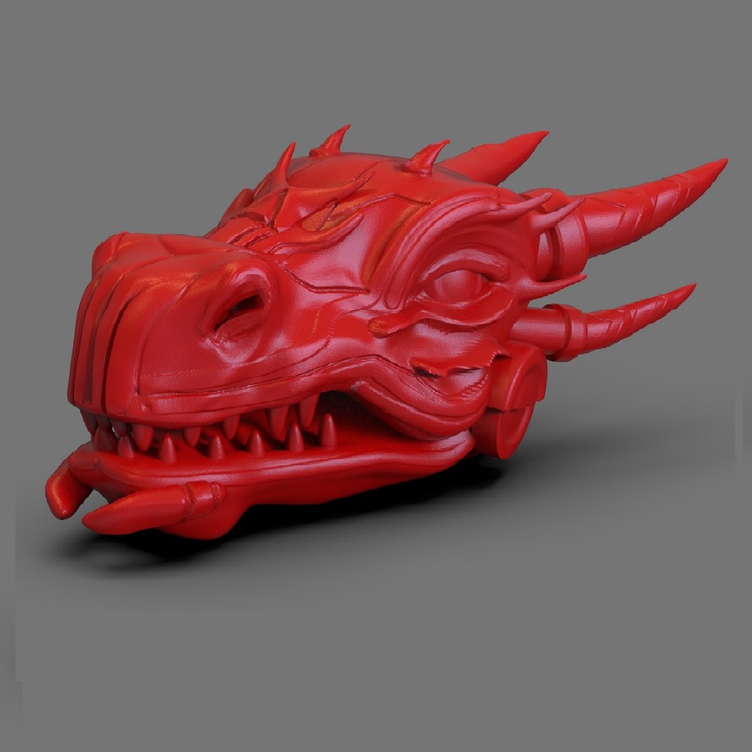 3D Robot Dragon Head - TurboSquid 2301902