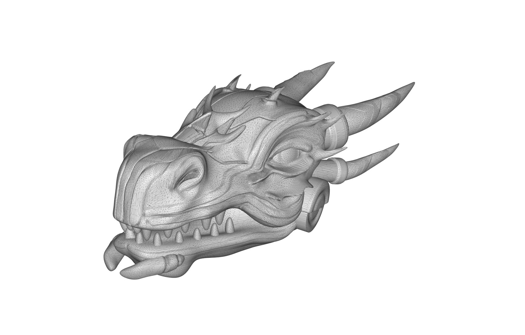 3D Robot Dragon Head - TurboSquid 2301902