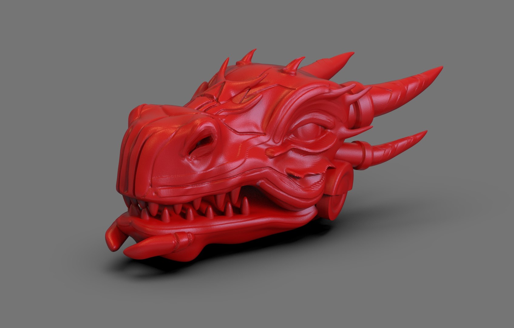 3D Robot Dragon Head - TurboSquid 2301902