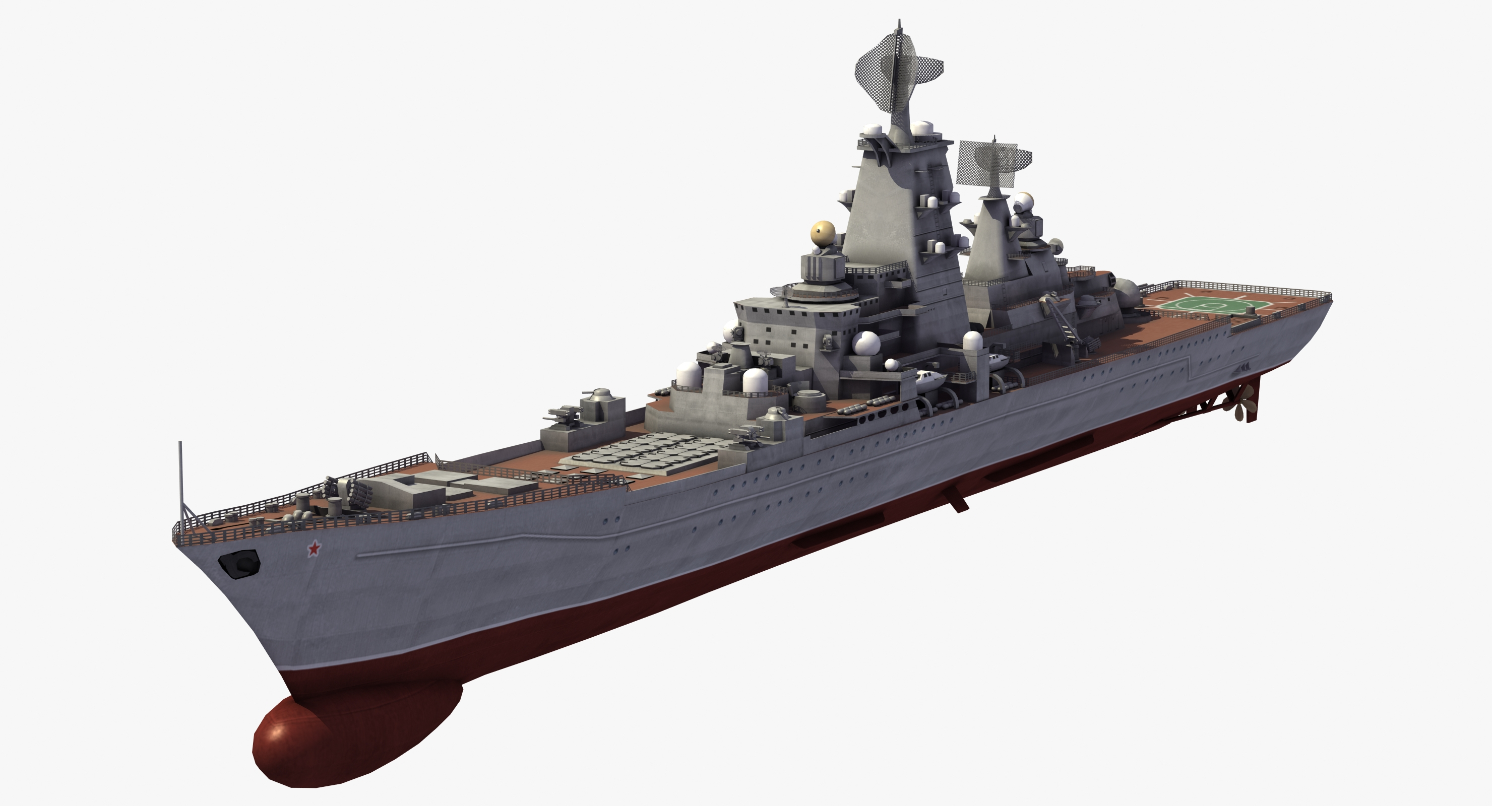 Kirov class missile cruiser 3D - TurboSquid 1439812
