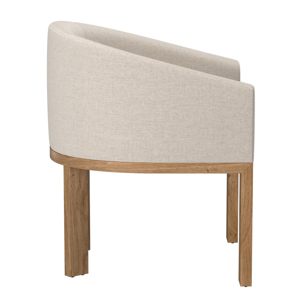 3D model OSLO OPEN ROUND DINING TABLE FABIAN CHAIR - TurboSquid 1967755