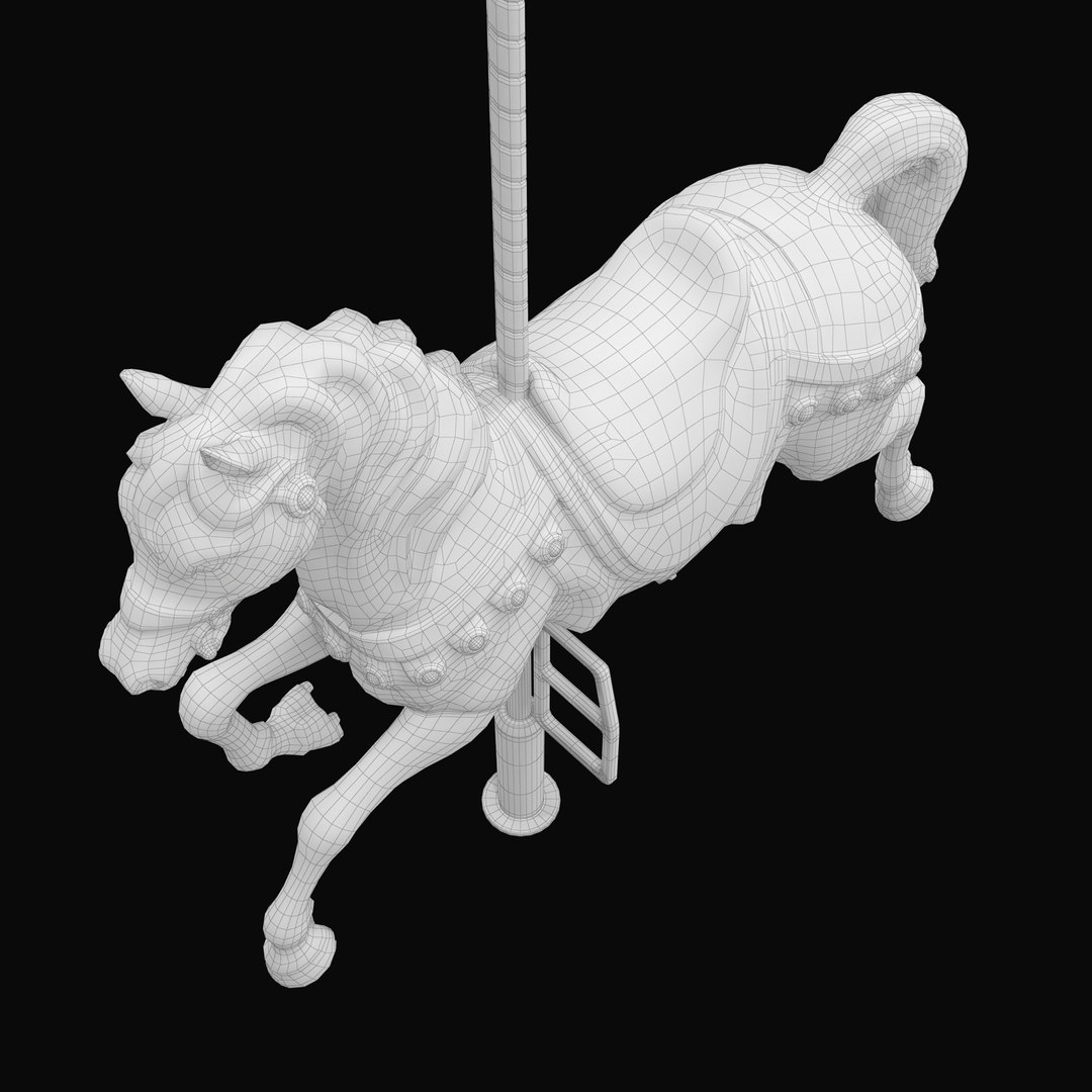 3D carousel horse v3 - TurboSquid 1165803