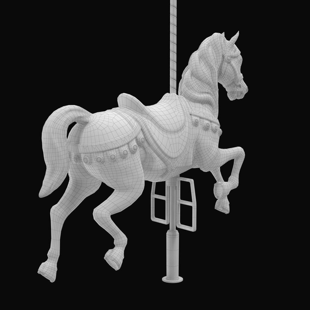 3D carousel horse v3 - TurboSquid 1165803