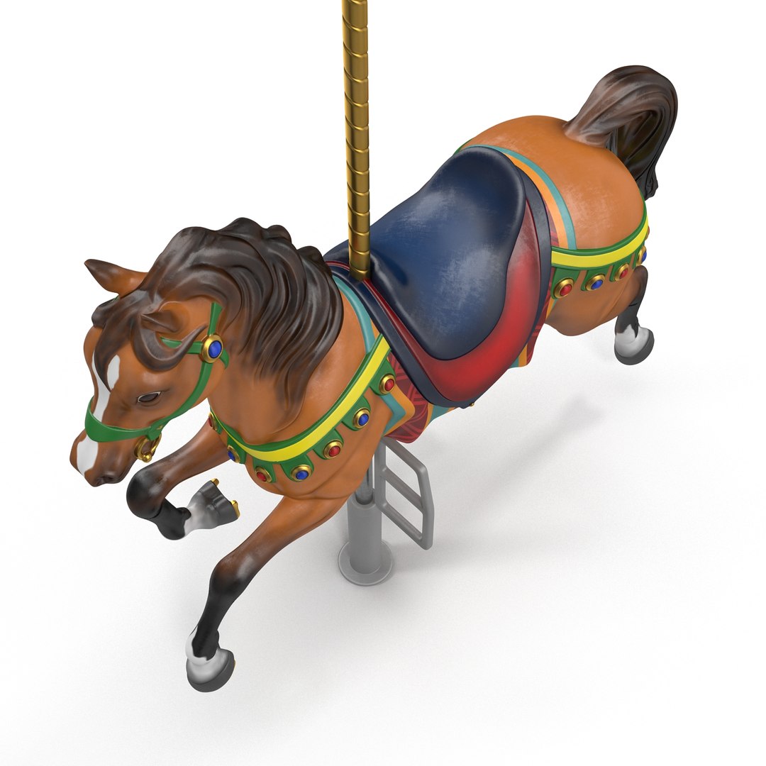 3D carousel horse v3 - TurboSquid 1165803