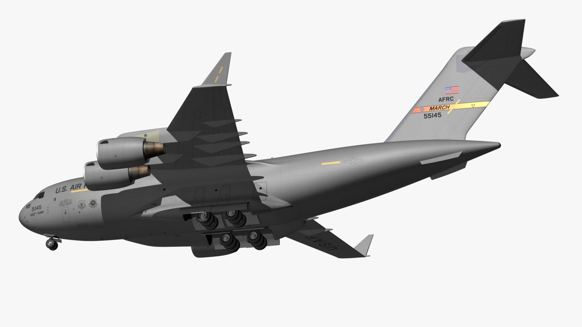 boeing c-17 globemaster iii 3d model
