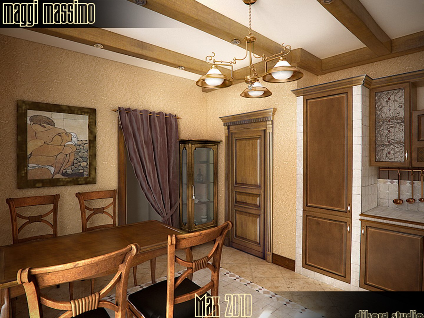 kitchen maggi massimo 3d max