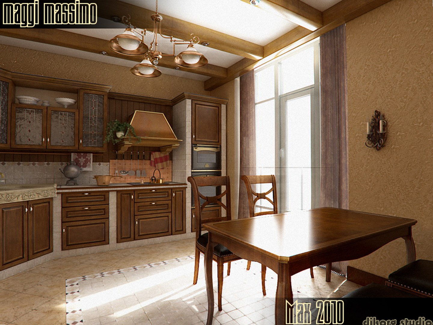 kitchen maggi massimo 3d max