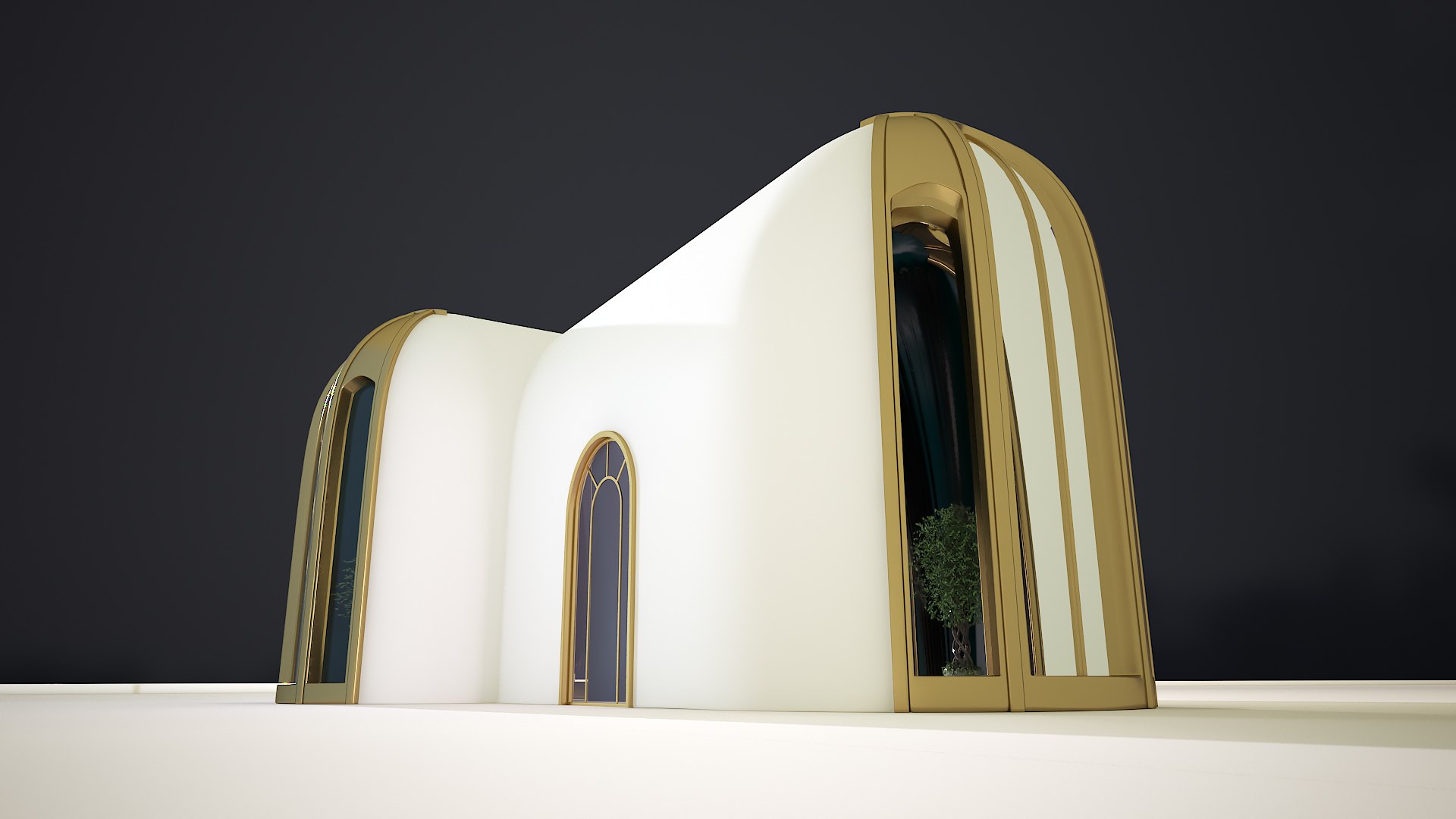 3D Lobby Interior And Exterior Model - TurboSquid 2161784