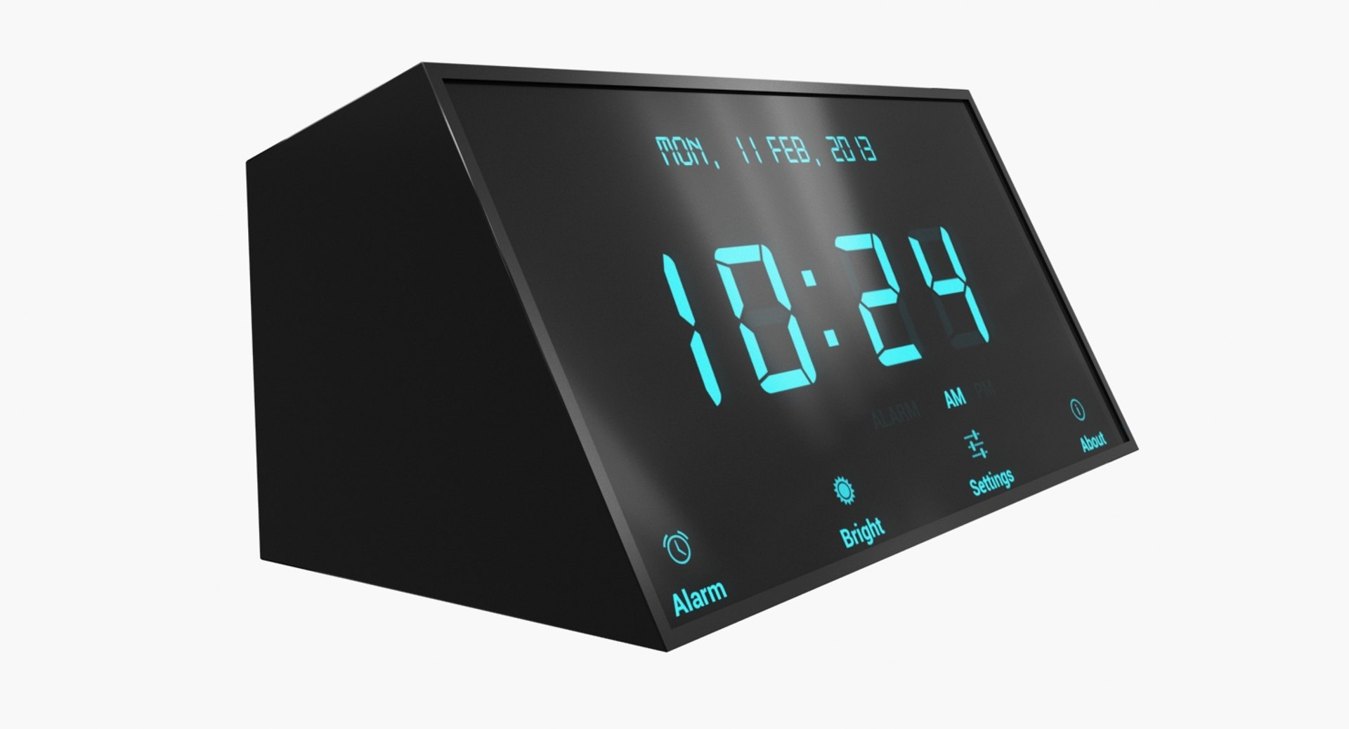 3d Digital Alarm Clock Model
