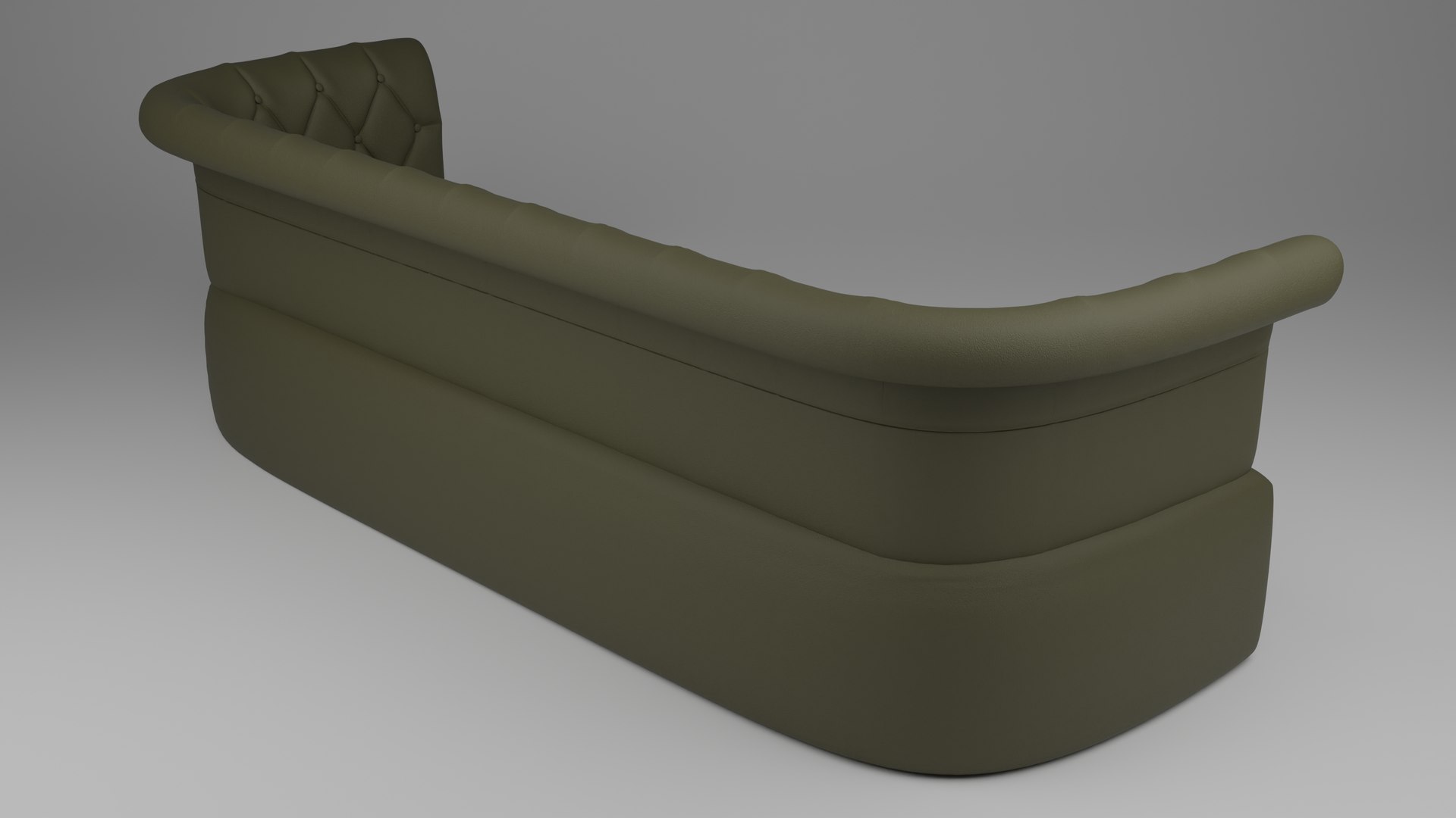 Classic Round Couch 3D Model - TurboSquid 2269529