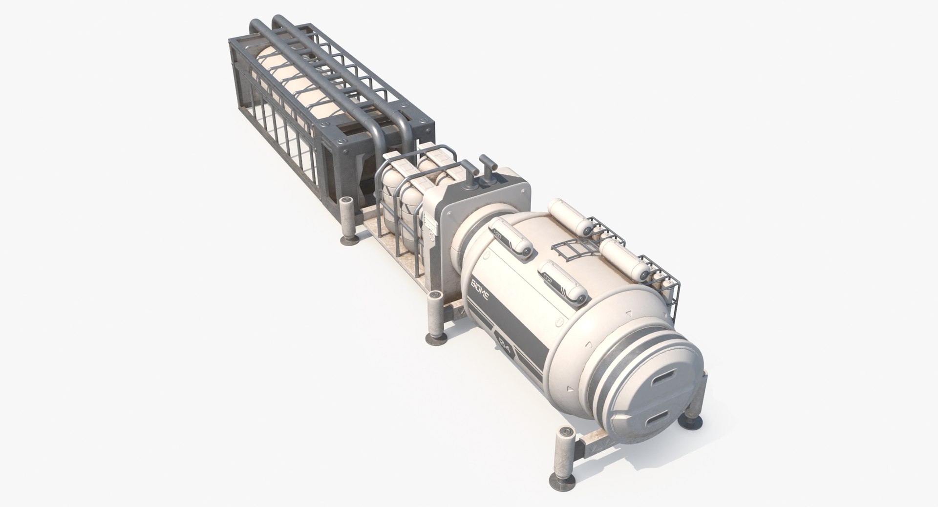 3D Space Colonization Base Constructor Life Support Module model ...