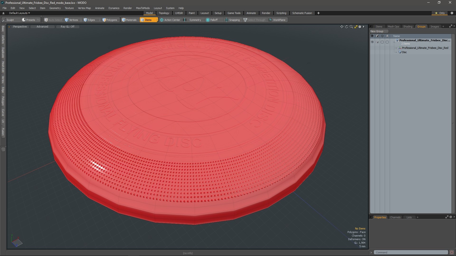 Professional Ultimate Frisbee Disc Red 3D Model - TurboSquid 2219510