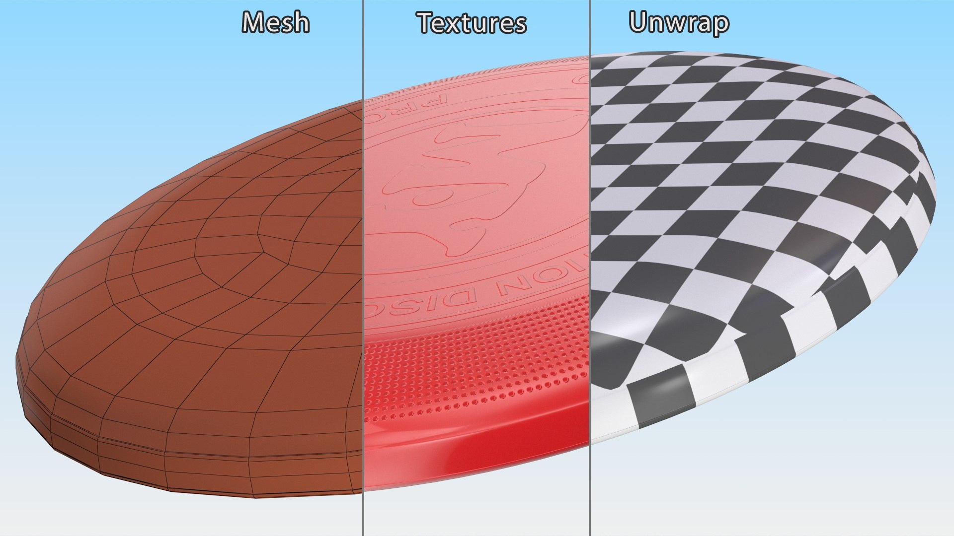 Professional Ultimate Frisbee Disc Red 3D Model - TurboSquid 2219510