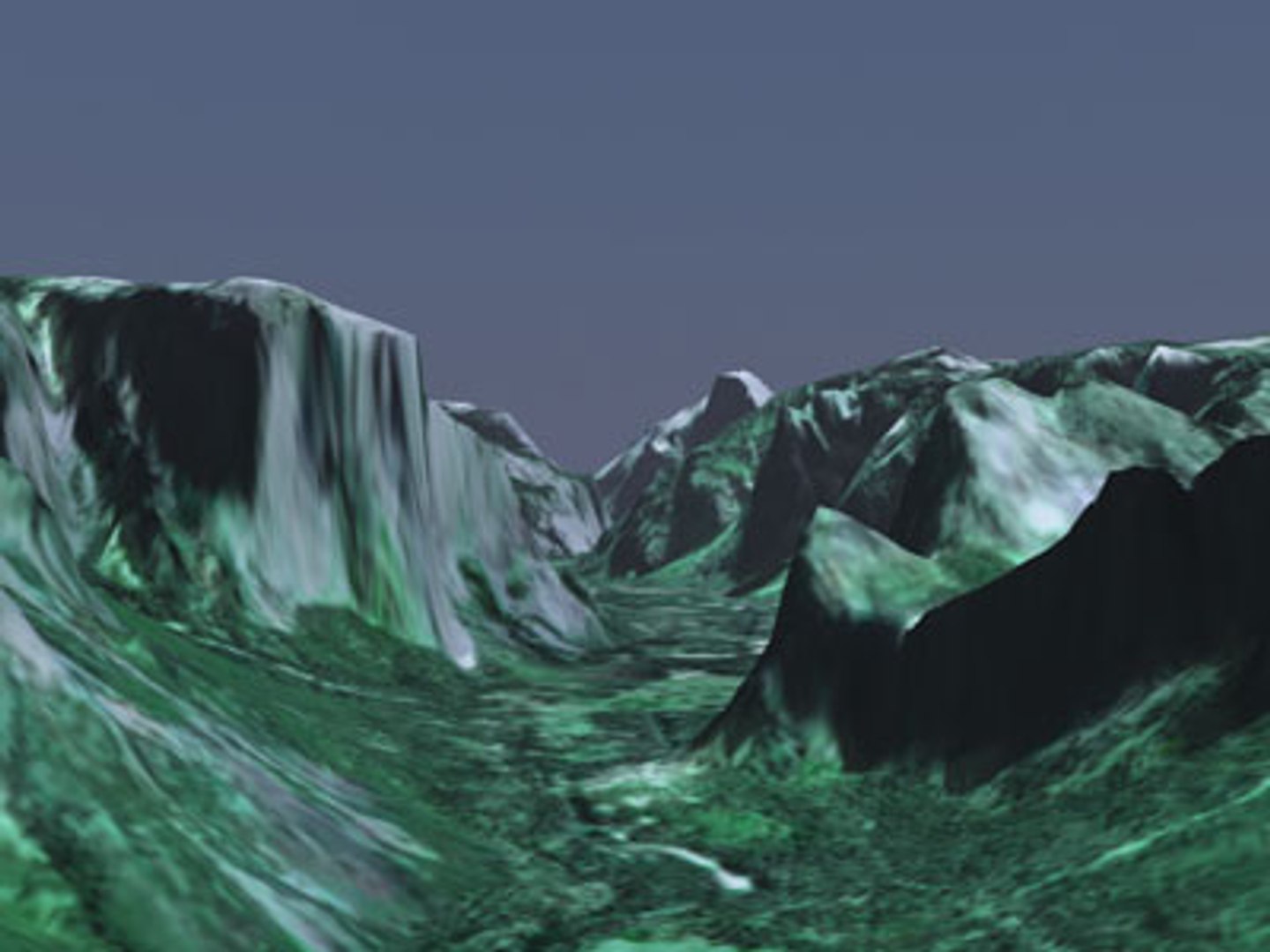 Yosemite Valley 3d Model