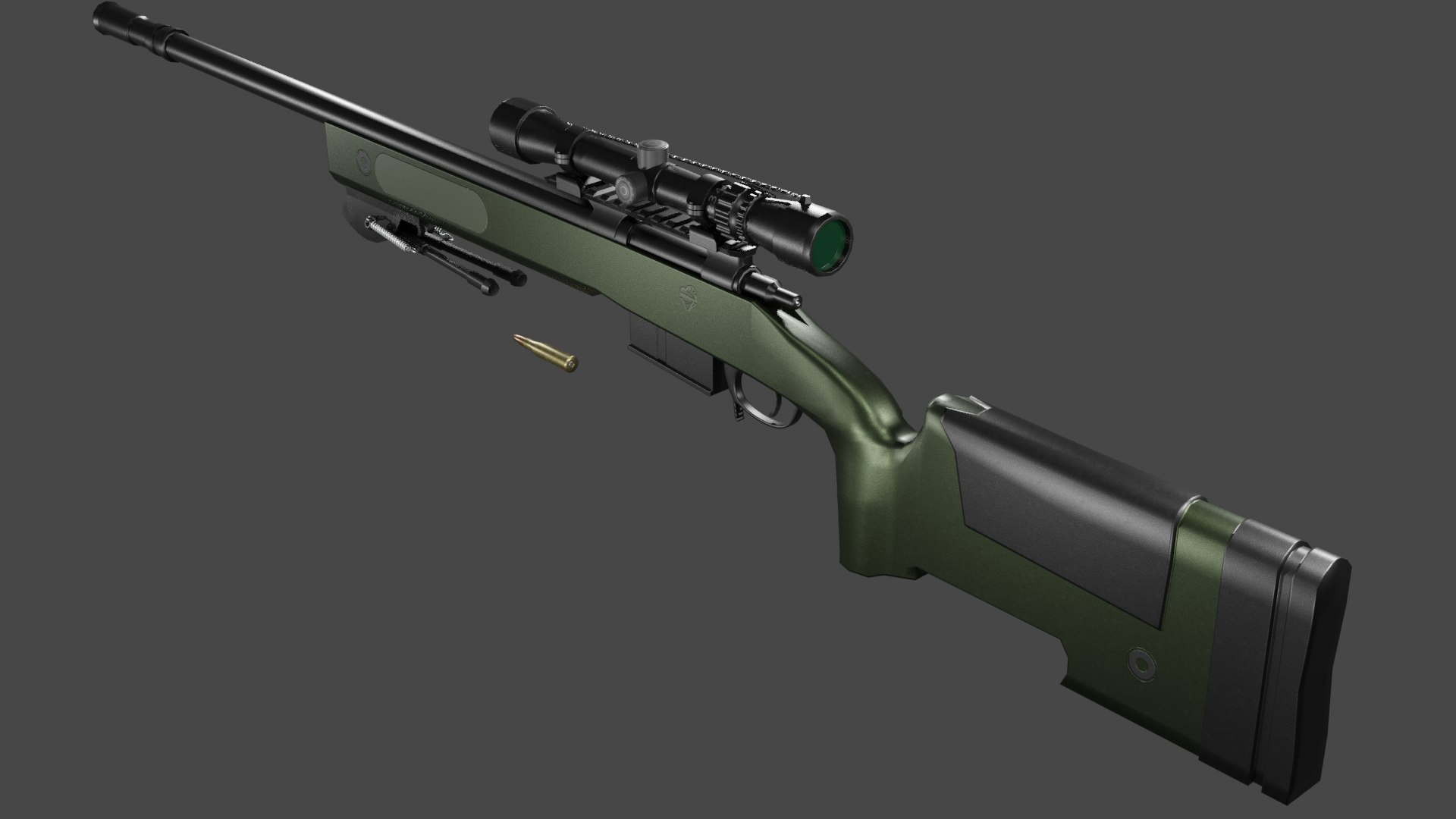 3D Model AWM 3D Model - TurboSquid 1742930