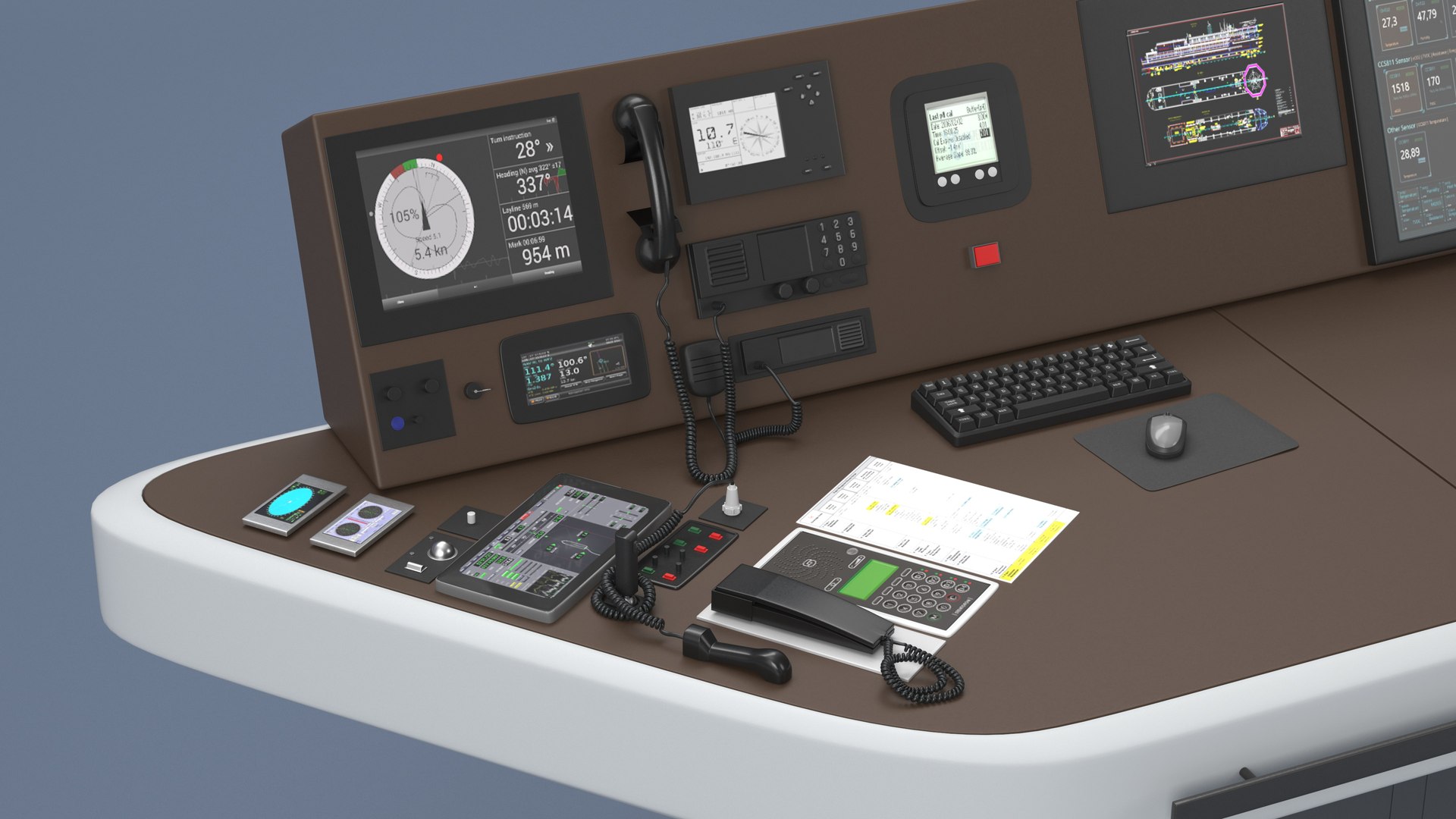 3D Military Control Station Model - TurboSquid 2229948