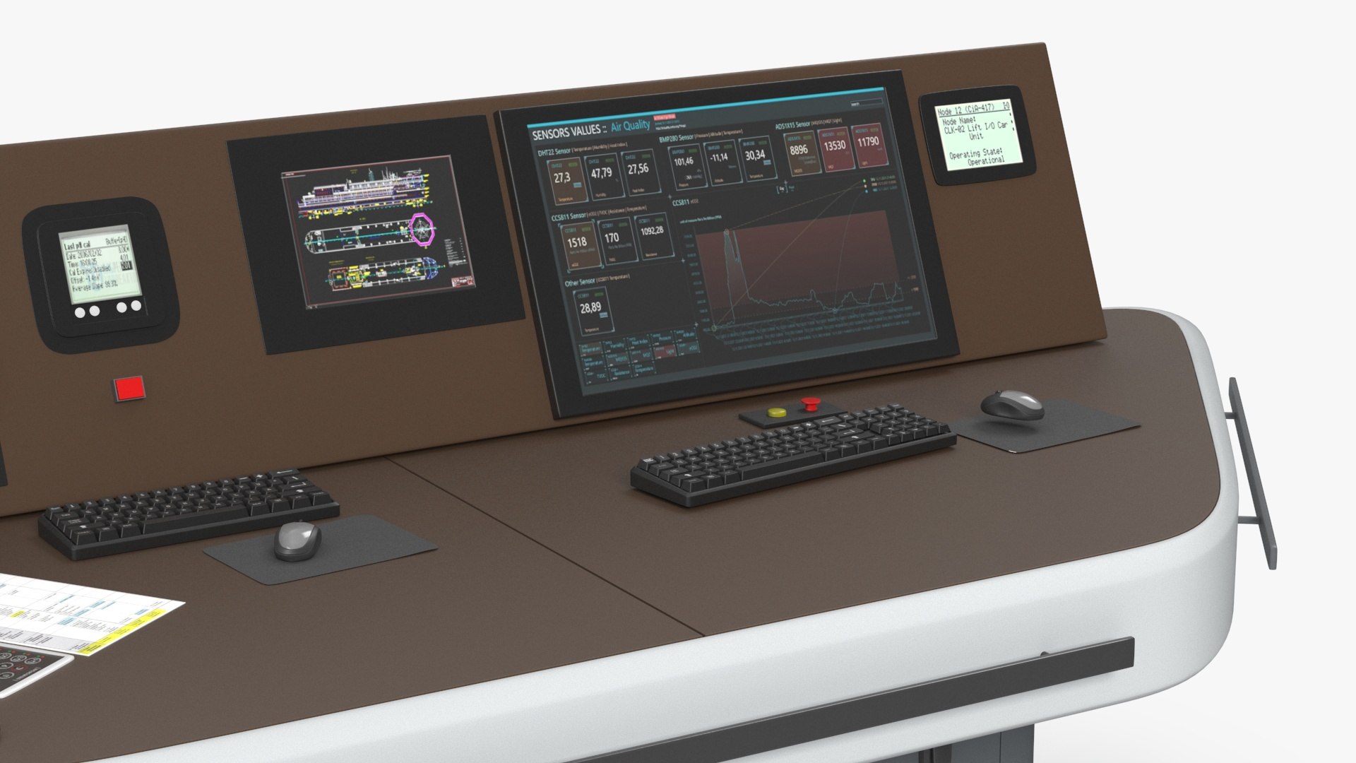 3D Military Control Station Model - TurboSquid 2229948