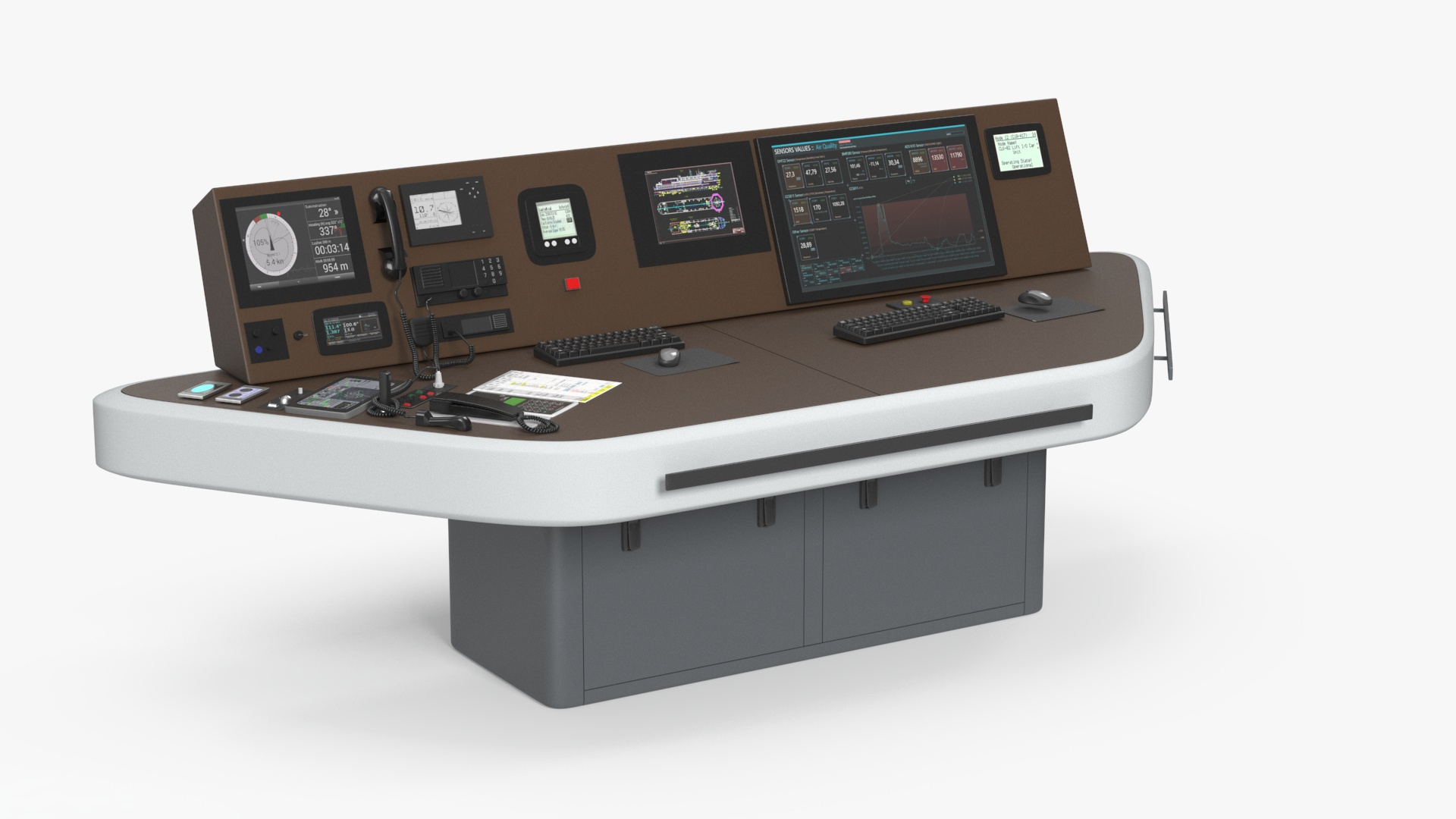 3D Military Control Station Model - TurboSquid 2229948