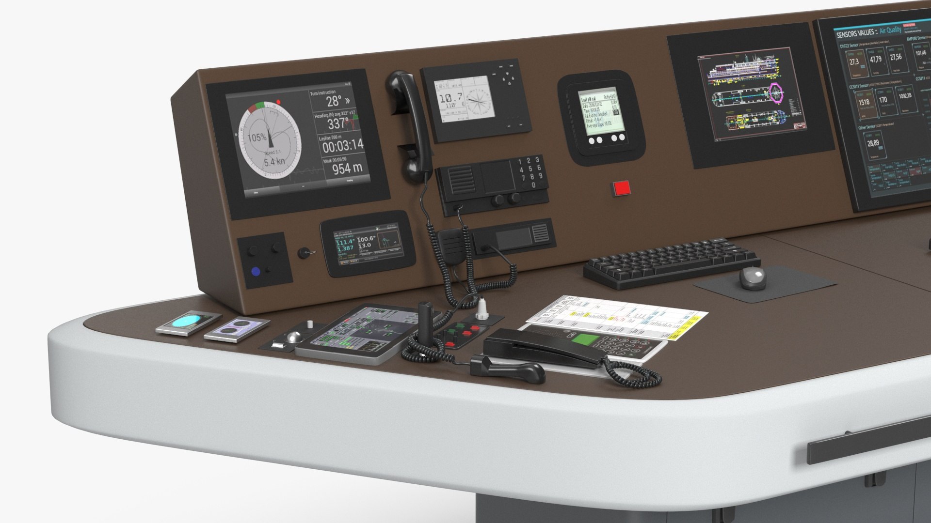 3D Military Control Station Model - TurboSquid 2229948