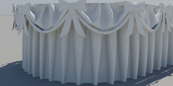 3d table cloth model