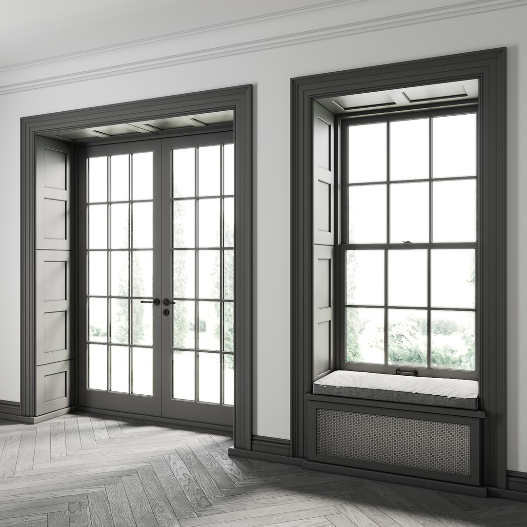 3D Double-hung Windows Model - TurboSquid 1627840