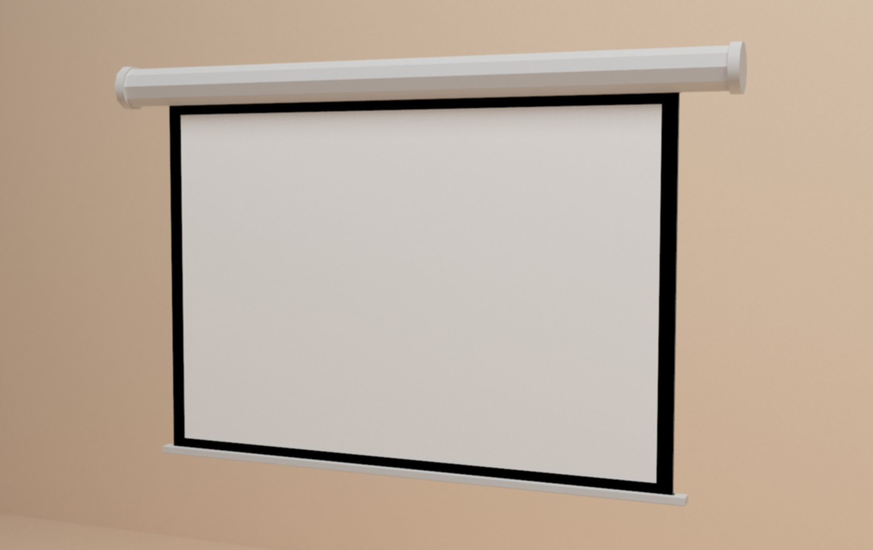 Projector screen 3D model - TurboSquid 1182117