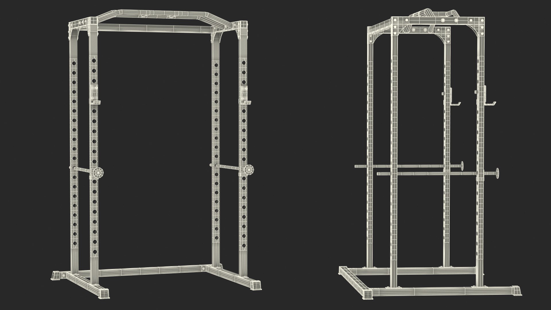 Power Cage Black 3D - TurboSquid 1819396