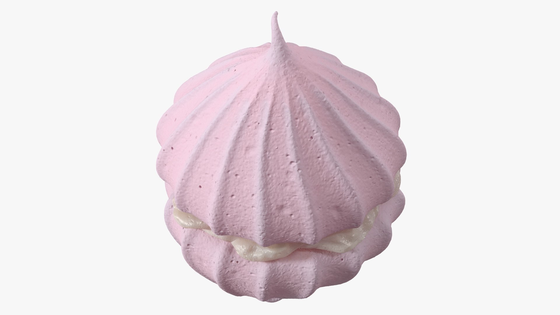 Meringue Pink With Vanilla Filling 3D Model - TurboSquid 2221452