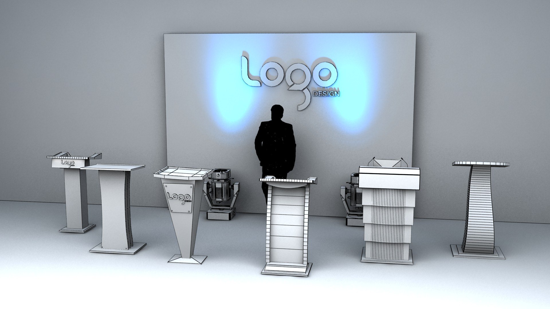 Lectern - 6 Types 3D Model - TurboSquid 1979495
