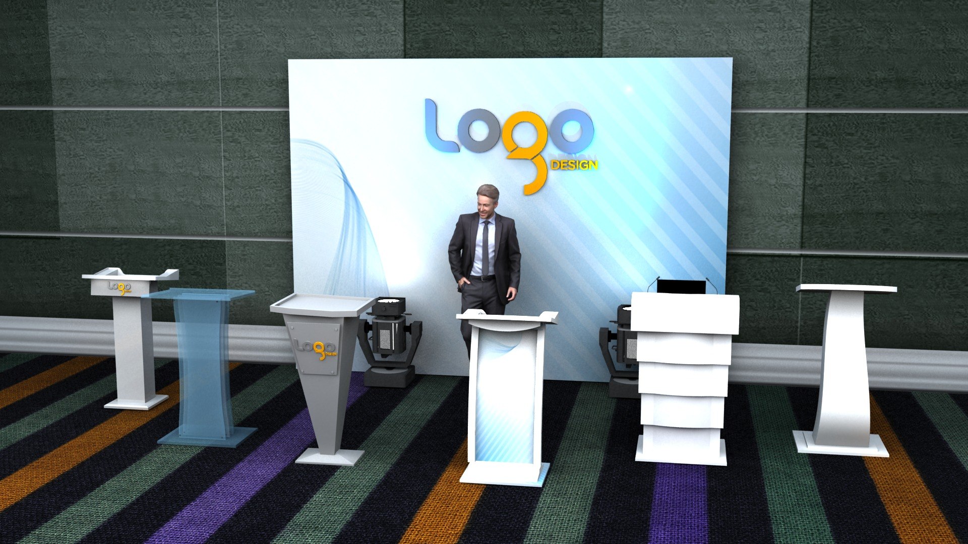 Lectern - 6 Types 3D Model - TurboSquid 1979495