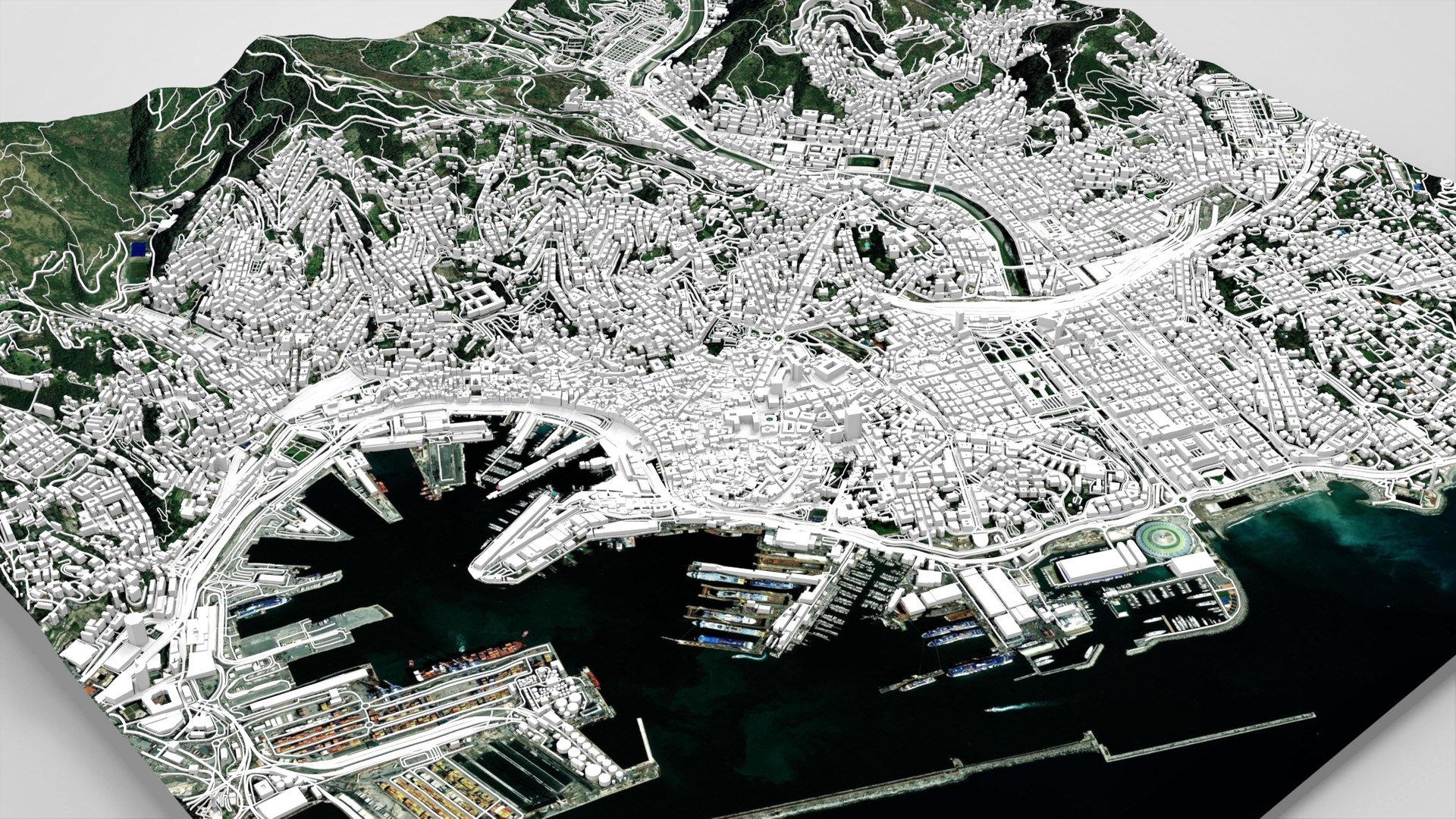 Cityscape Genoa Italy 3D Model - TurboSquid 2507100