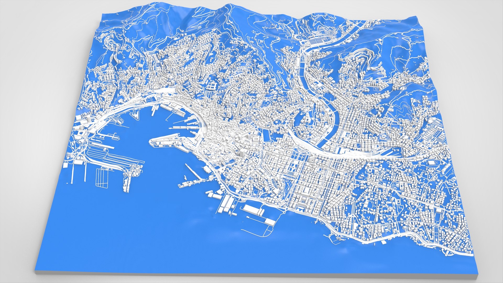 Cityscape Genoa Italy 3D Model - TurboSquid 2507100