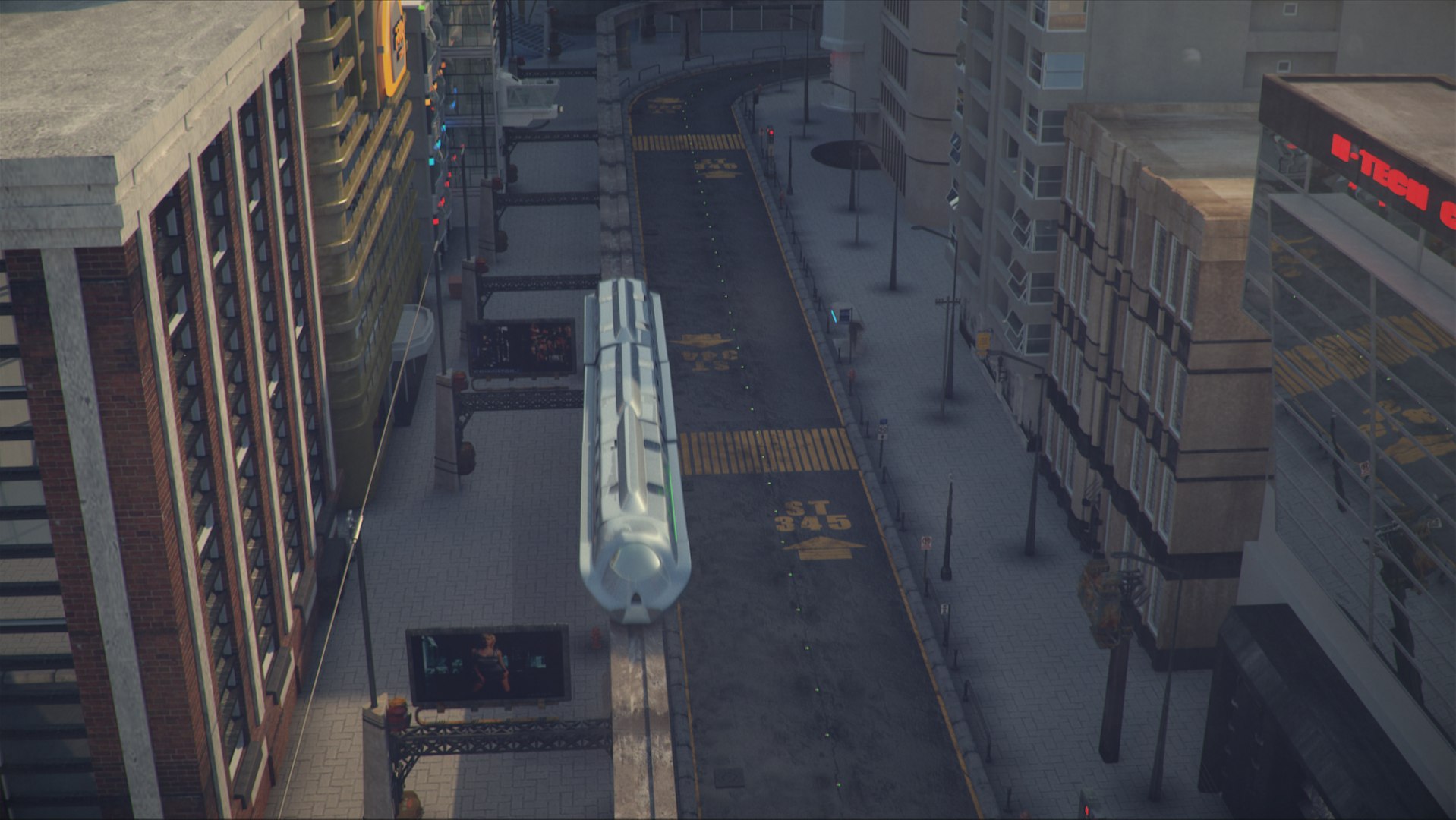 Sci Fi Street Scene 3D Model - TurboSquid 1693742