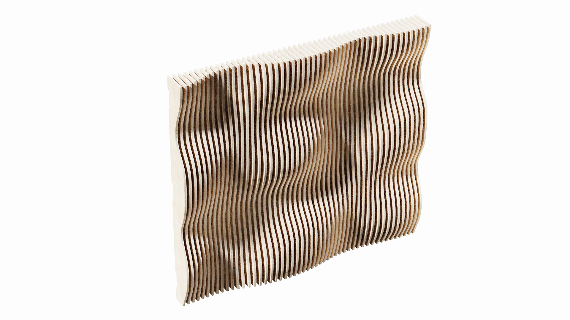 3D Parametric Wall Waves Model - TurboSquid 1737376