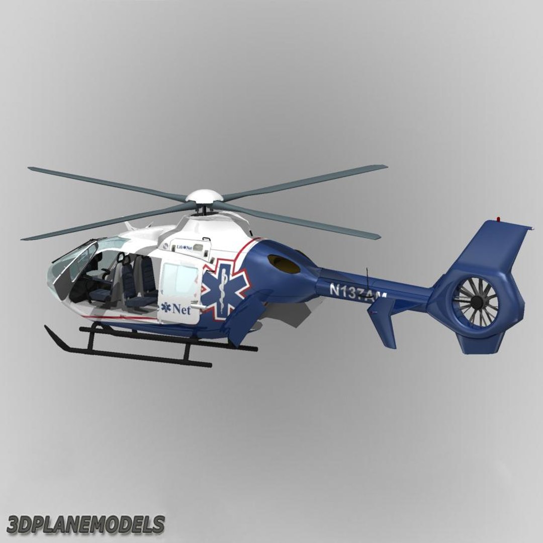 3dsmax Eurocopter Ec-135 Life Net
