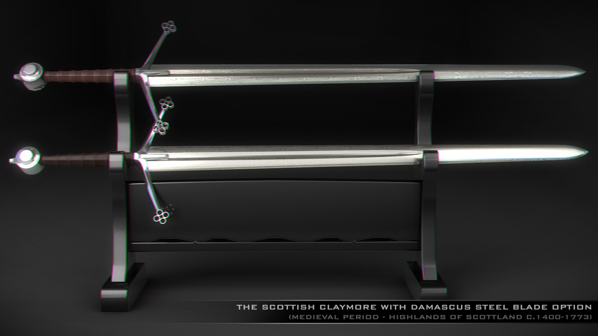 3d model of sword claymore